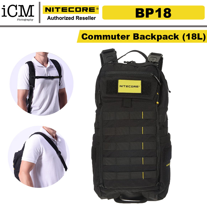 Nitecore BP18 Backpack for commuters – ICM Photo Pte Ltd