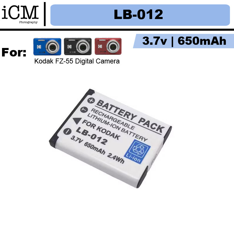 Kodak FZ55 Replacement Rechargeable Battery – ICM Photo Pte Ltd